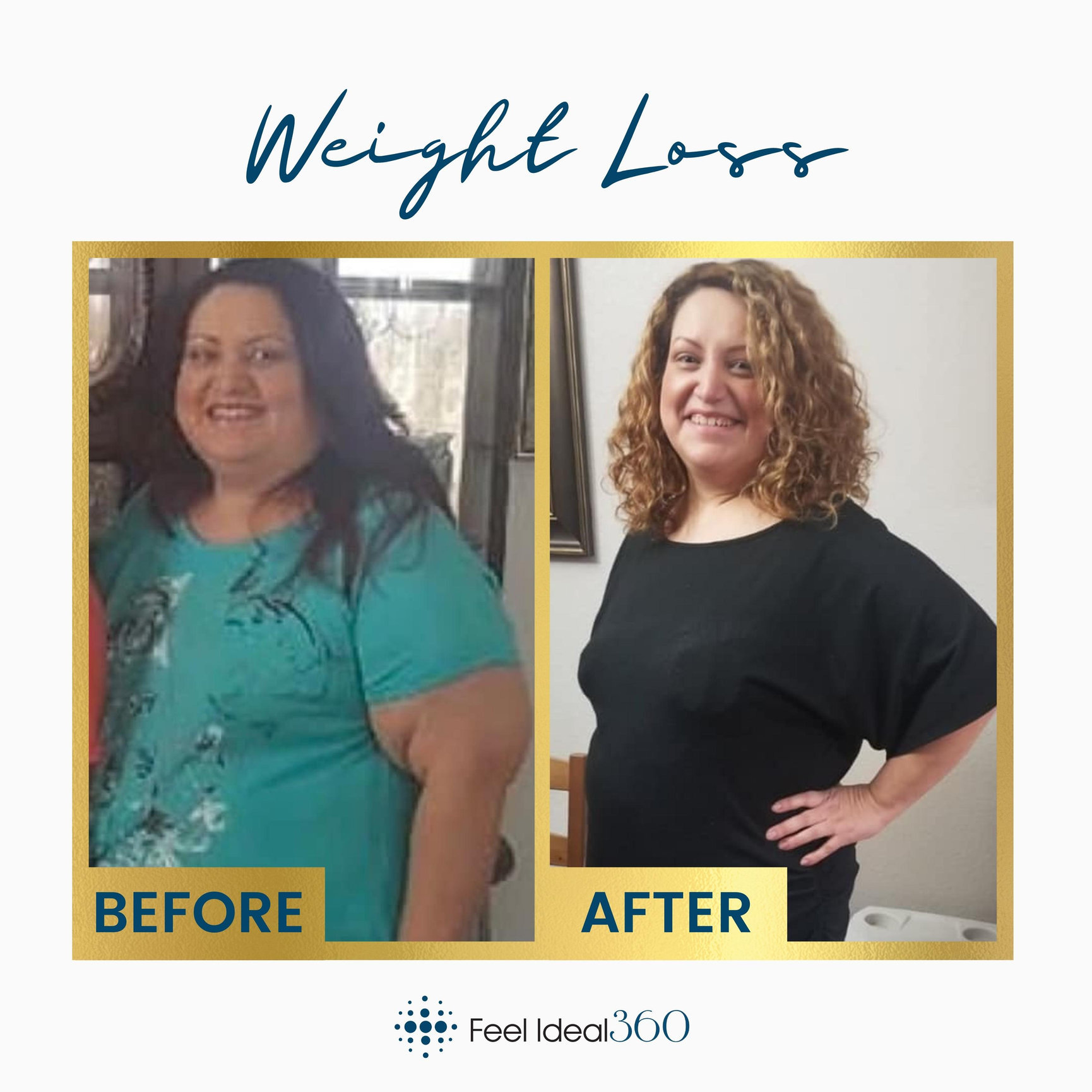 Weight Loss Before And After Feel Ideal 360 Med Spa Southlake Tx